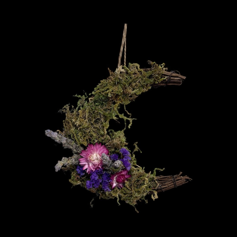 Moss flower wreath – Rock Petal Spirit